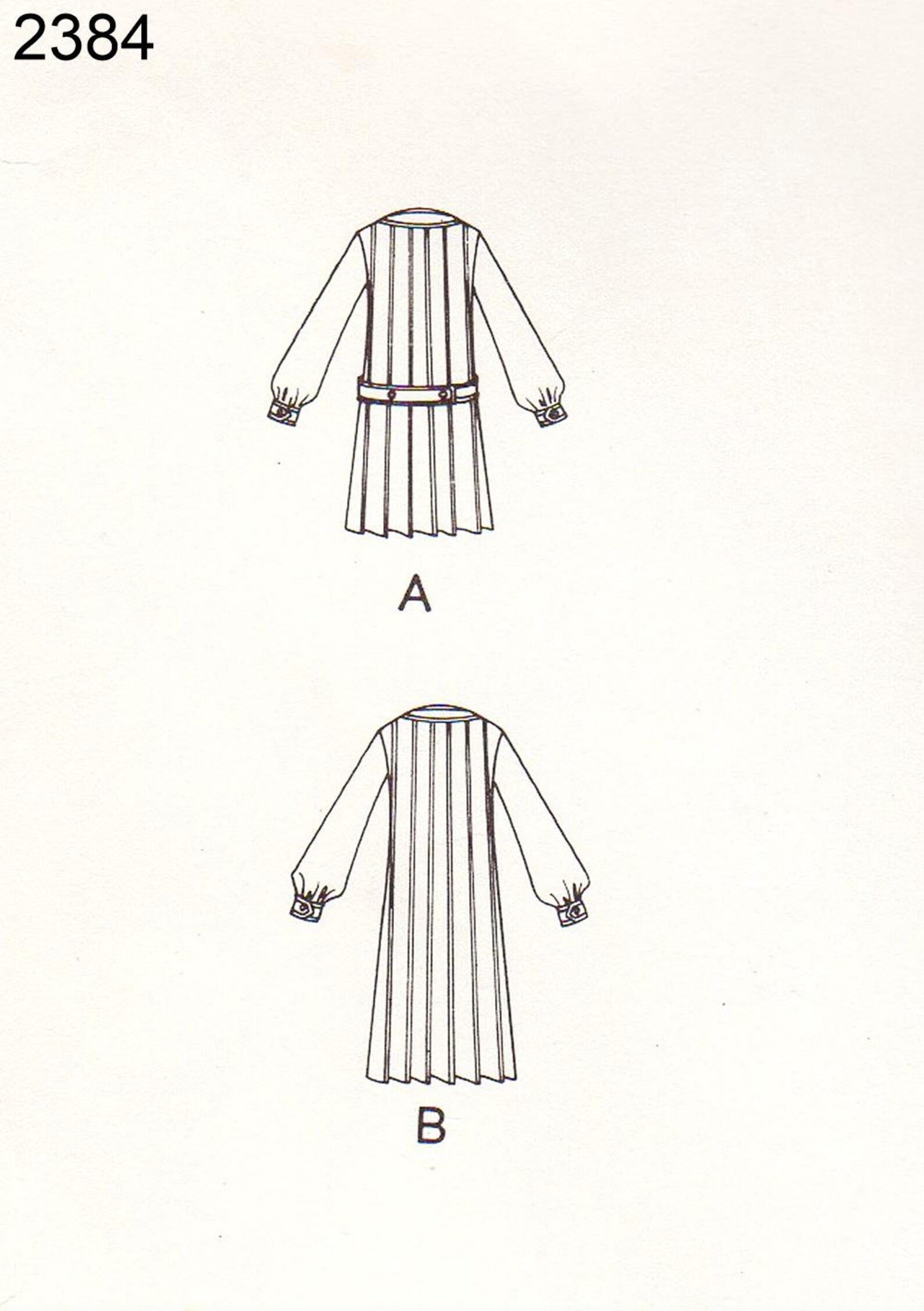 Vogue Sewing Pattern 2384 by JEAN PATOU Loose Fit V-neck Front Buttoned ...