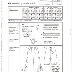 Burda Sewing Pattern 7534 Misses' Low Rise, Wide Leg Pants in Two ...