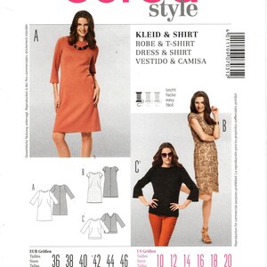 Burda Sewing Pattern 7031 - Misses' Semi-fitted, Bateau Neckline Dress ...