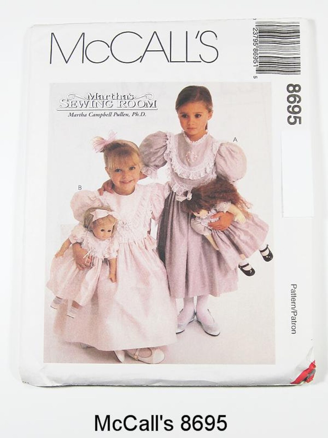 U-PICK SZ Girls' Dress Pattern Mccall's 8695 Girls' Dress and Matching ...