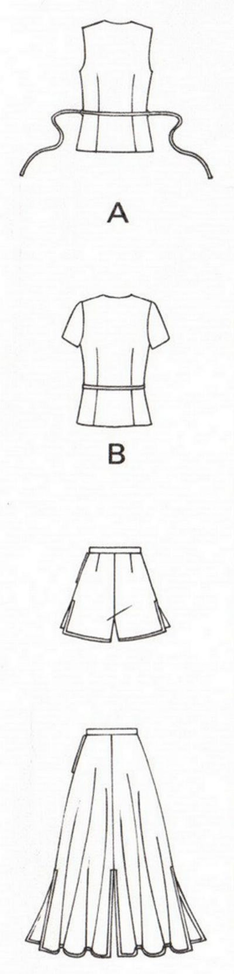 Sz 6 Thru 16 New Look 6242 Misses' Front Buttoned, V-neck, Darted Tops ...