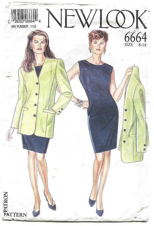 Sz 8 thru 18 New Look Dress Pattern 6664 Misses' | Etsy