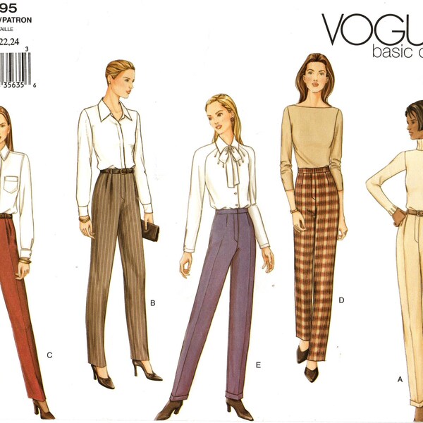Vogue Pants Pattern - Etsy