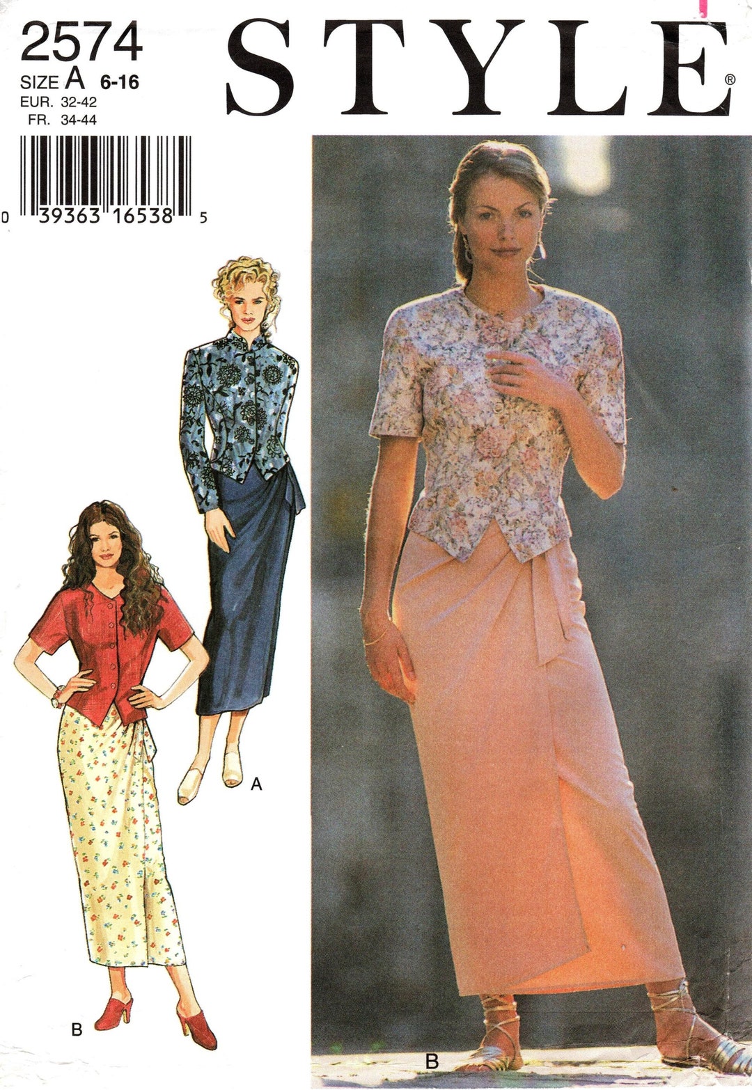 Sz 6 Thru 16 - Style Pattern 2574 - Misses' Lined, Fitted, Princess ...