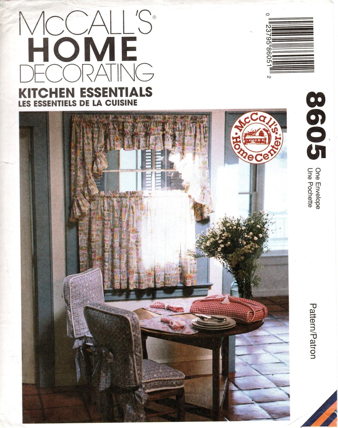 Mccall's Home Decor Pattern 8605 - Kitchen Essentials - Window ...