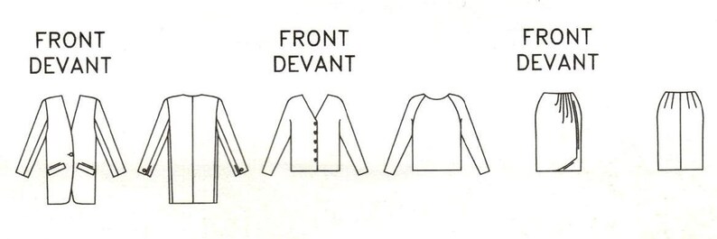 Vogue 2512 Donna Karan Sewing Pattern: Jacket, Top & Skirt, Size 8/10 ...