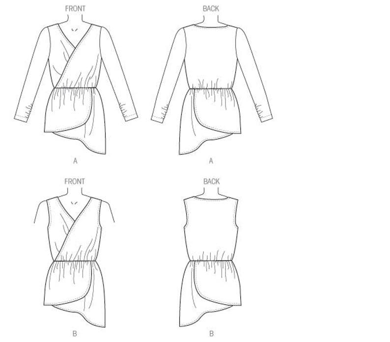 Sz Xs/s/m/l/xl Kwik Sew Top Pattern K4085 by Kerstin | Etsy