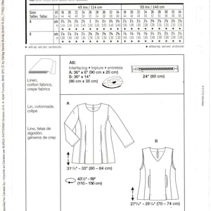 Burda Sewing Pattern 7506 - Misses'/woman's Loose-fitting, Princess ...