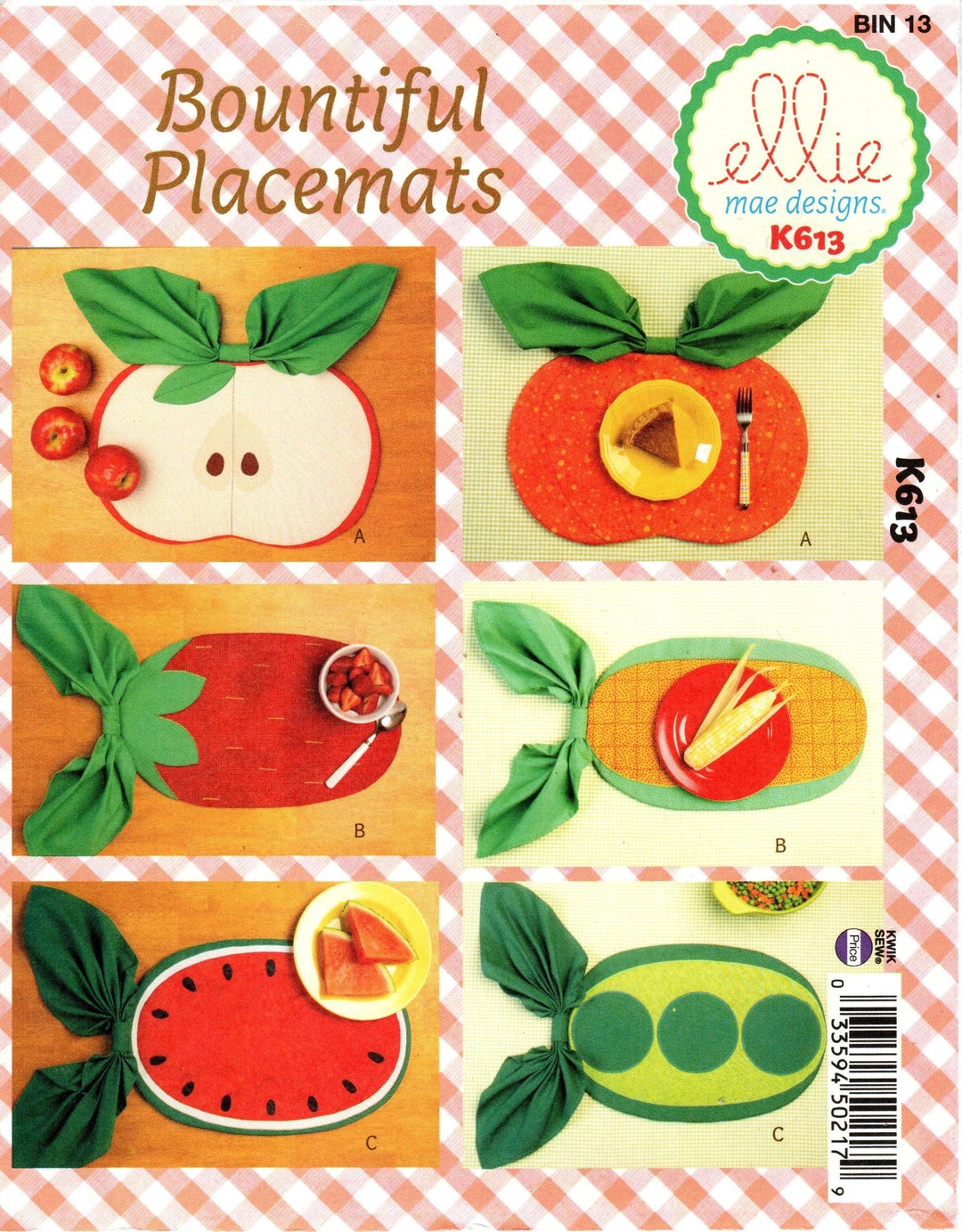 Kwik Sew Sewing Pattern K613 by ELLIE MAE Designs - Reversible ...