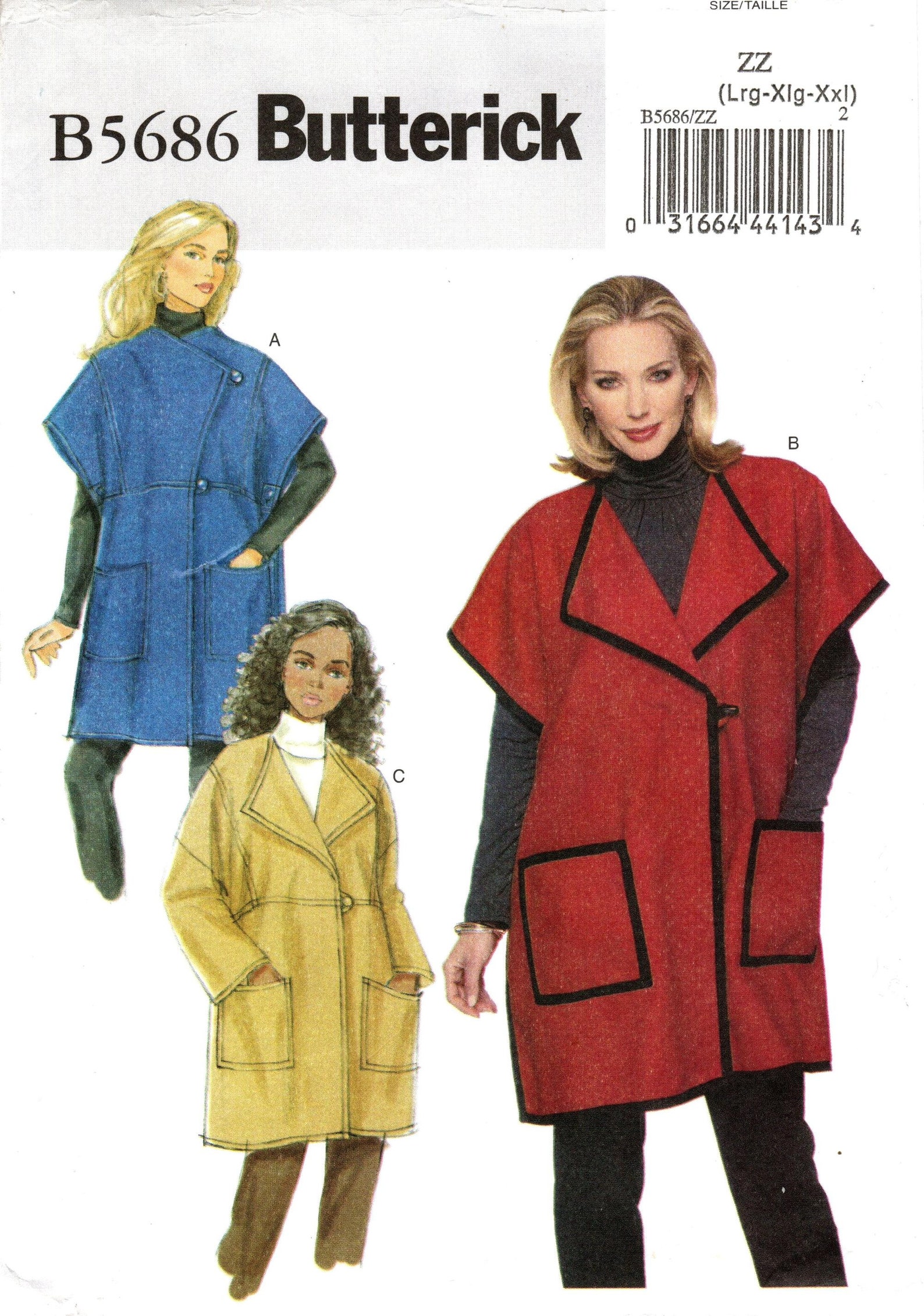 U-pick Size Butterick Pattern B5686 Misses' Very - Etsy