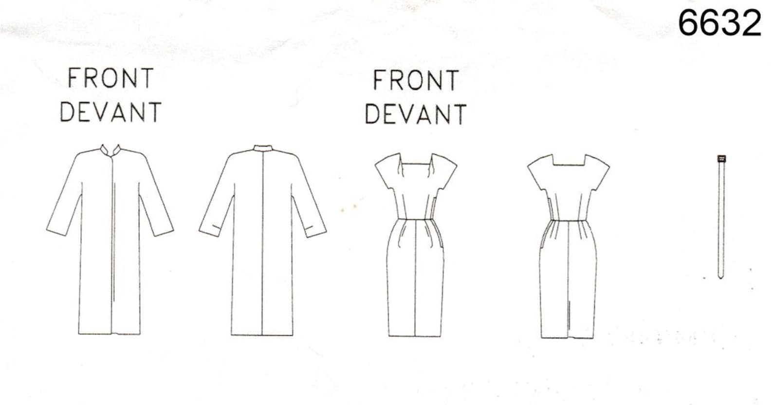 Sz 6/8/10 Butterick Retro Pattern 6632 1956 Vintage Style - Etsy