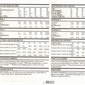 Sz 8 Thru 18 - New Look Pattern 6629 - Misses' Deep Scoop Neckline ...