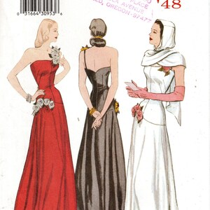 Butterick Sewing Pattern 6408 - Misses' Dropped Waist Evening Dress and ...
