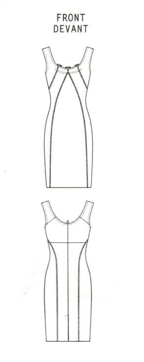 Sz 12/14/16/18 Vogue Dress Pattern V1218 by DONNA KARAN Misses' Fitted ...