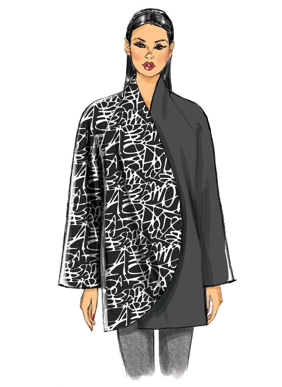 Pick Your Size Vogue Jacket Pattern V9096 Misses' Loose-fitting, Swan ...