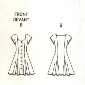 Vogue Sewing Pattern 8350 - Misses' Fit and Flared, Princess Seam, Buttoned Dress in Three ...