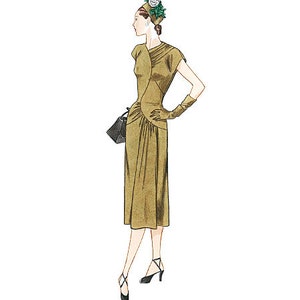 Vogue Sewing Pattern V2787 - Misses' Shaped Bodice Dress - 40's Dress ...