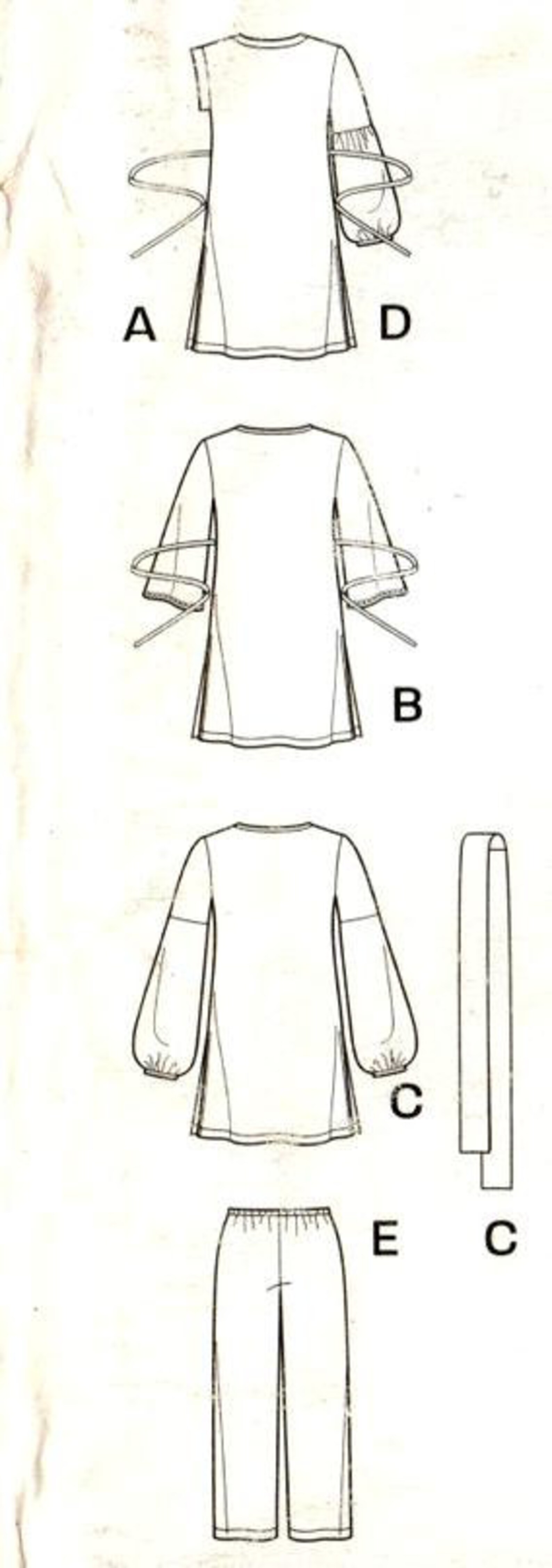 Sz 10 Thru 22 New Look Pattern 6707 Misses' Yoke Front Tunic or Top ...