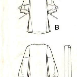 Sz 10 Thru 22 New Look Pattern 6707 Misses' Yoke Front Tunic or Top ...