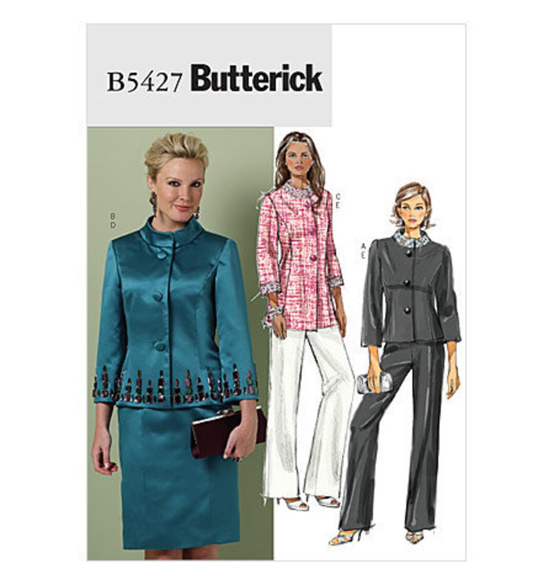 Butterick Sewing Pattern B5427 - Misses' Separates - Embellished High ...