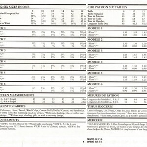 Sz 8 Thru 18 New Look Skirt Pattern 6102 Misses' Straight/tapered ...