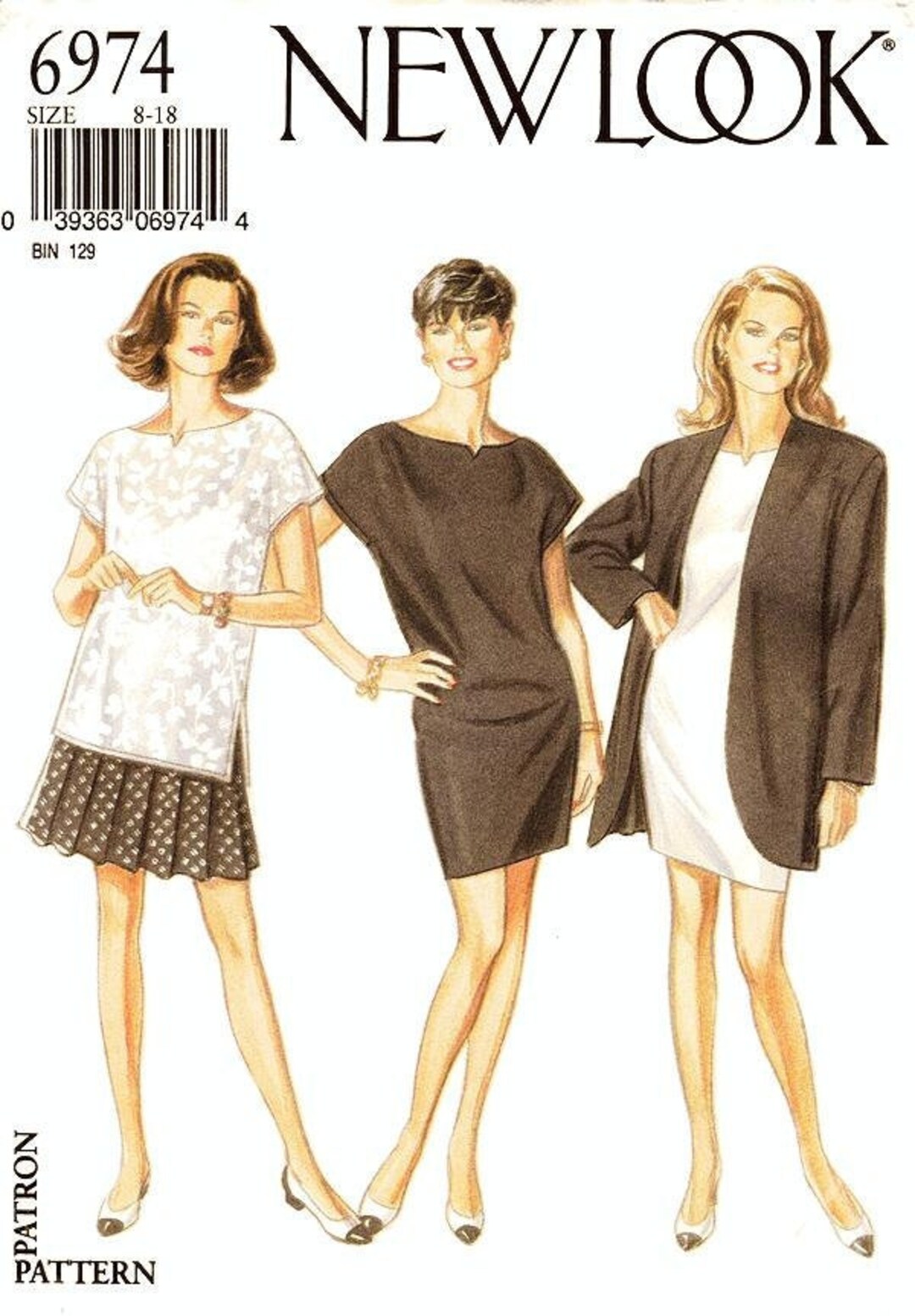 Sz 8 Thru 18 - New Look Separates Pattern 6974 - Misses' Unlined Jacket ...