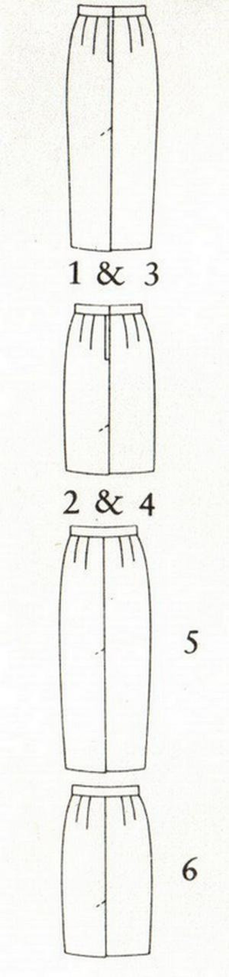 Sz 8 Thru 18 New Look Skirt Pattern 6102 Misses' - Etsy