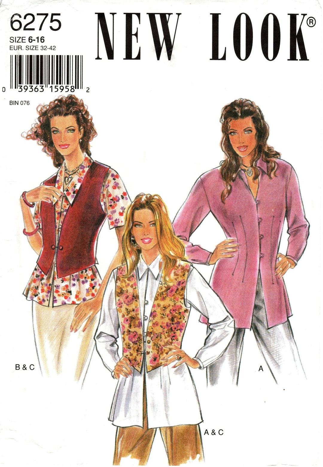 Sz 6 Thru 16 - New Look Separates Pattern 6275 - Misses' Semi-fitted ...