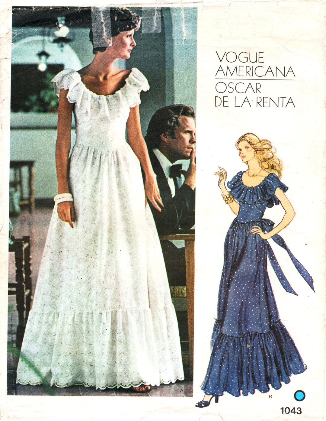 Vogue Sewing Pattern 1043 by OSCAR De La RENTA: Misses' Ruffled/tiered ...