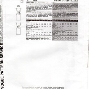 Pick Your Size - Vogue V1108 by BELLVILLE SASSOON - Misses' Lined, off ...