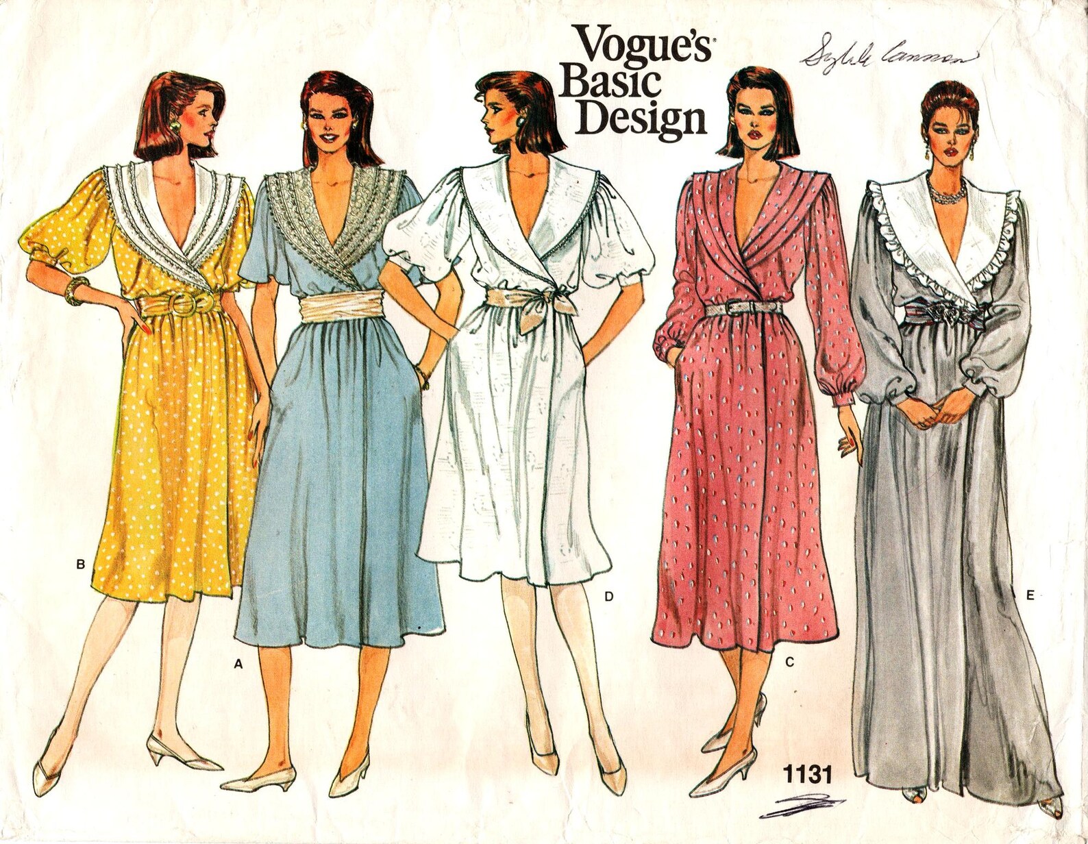 Vintage Vogue 1131 Sewing Pattern: Misses' Wrap Dress, Size 10 - Etsy