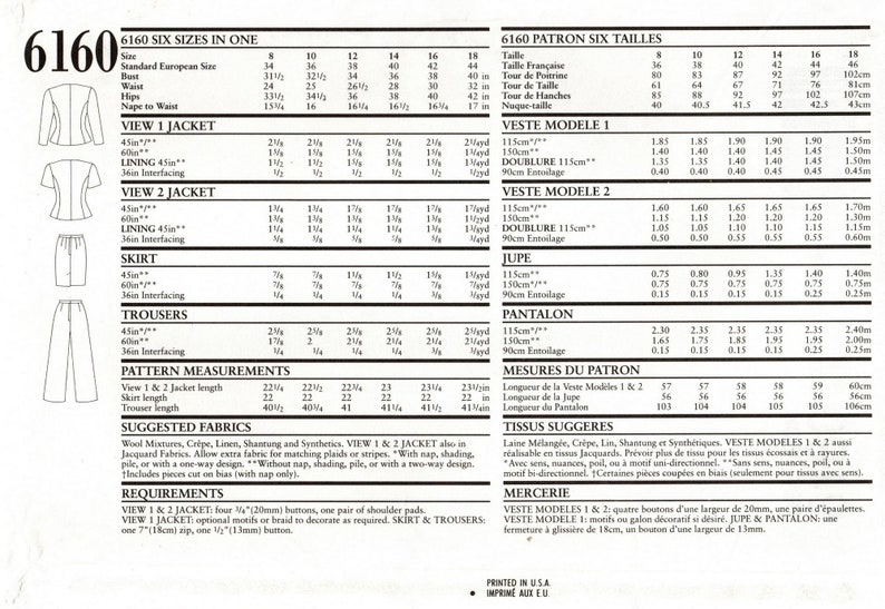 Sz 8 Thru 18 New Look 6160 Misses' Front Buttoned - Etsy