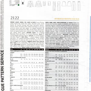 Vogue Sewing Pattern 2122: Misses' Wardrobe, Size 12/14/16 - Etsy