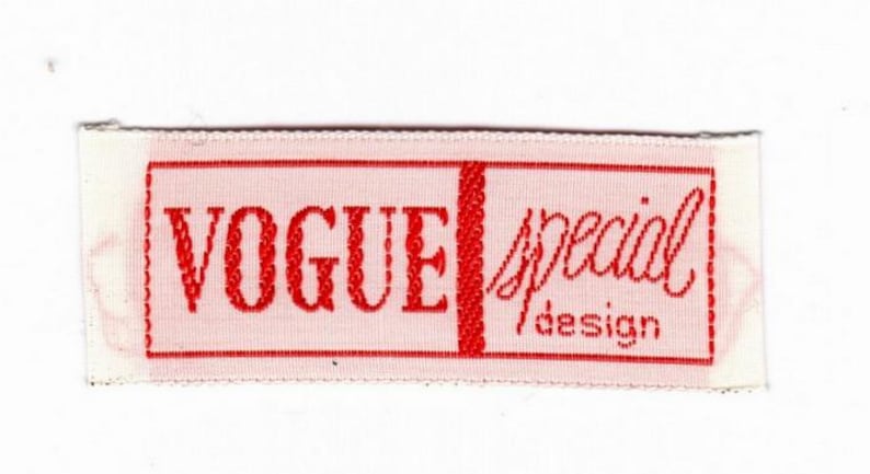 Vogue Patterns Garment Sew-in Labels - VPO, VCD, VSD - U-pick What You ...