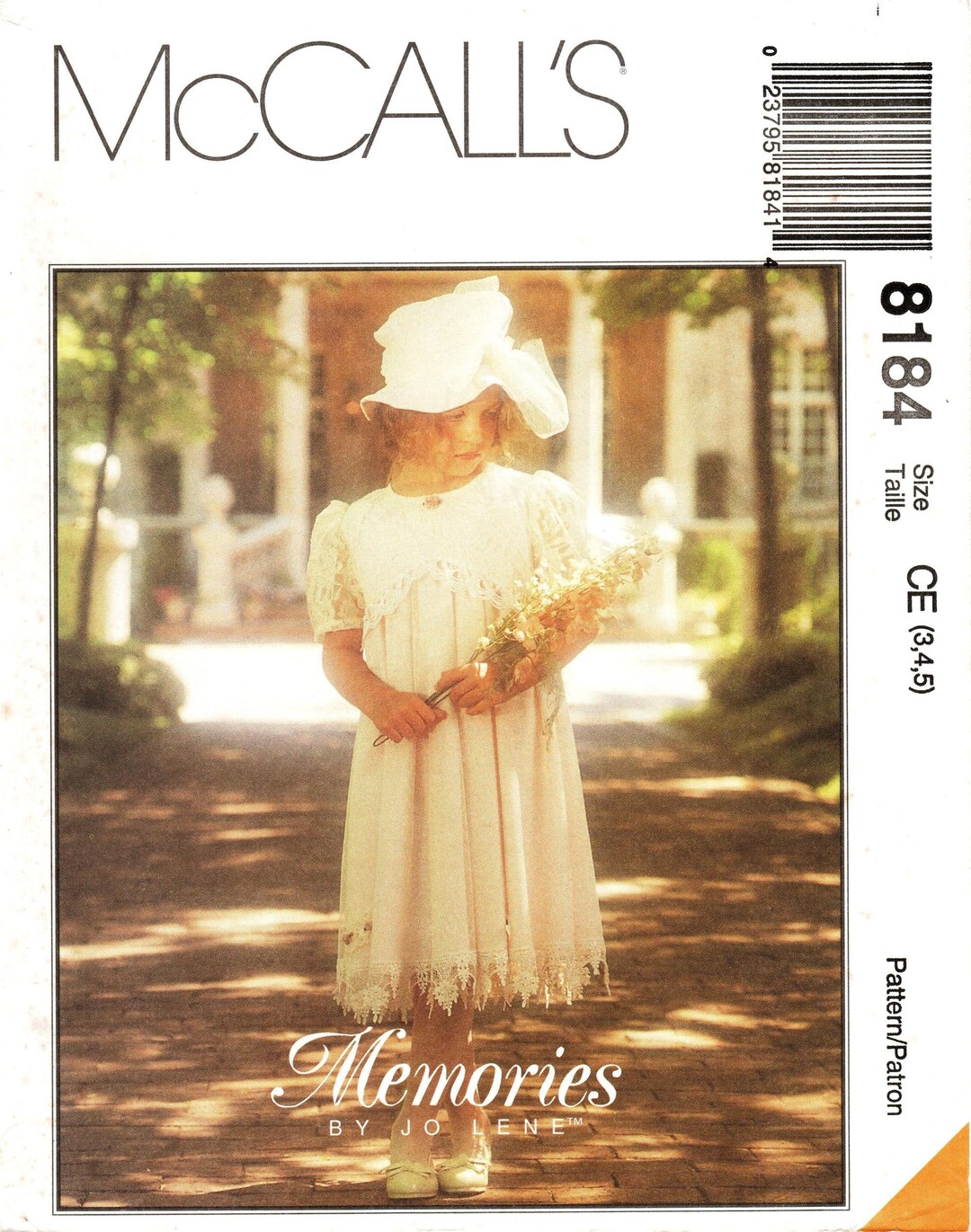 U-PICK Sz Flower Girl Dress Pattern Mccall's 8184 - Etsy