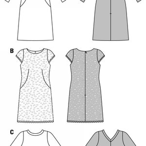 Burda Sewing Pattern 7031 - Misses' Semi-fitted, Bateau Neckline Dress ...