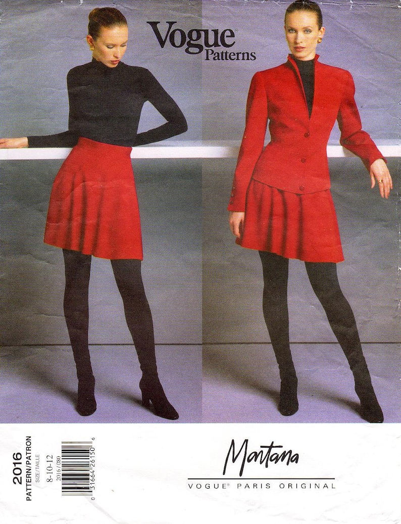 Sz 8/10/12 Vogue Suit Pattern 2016 by MONTANA Misses' - Etsy