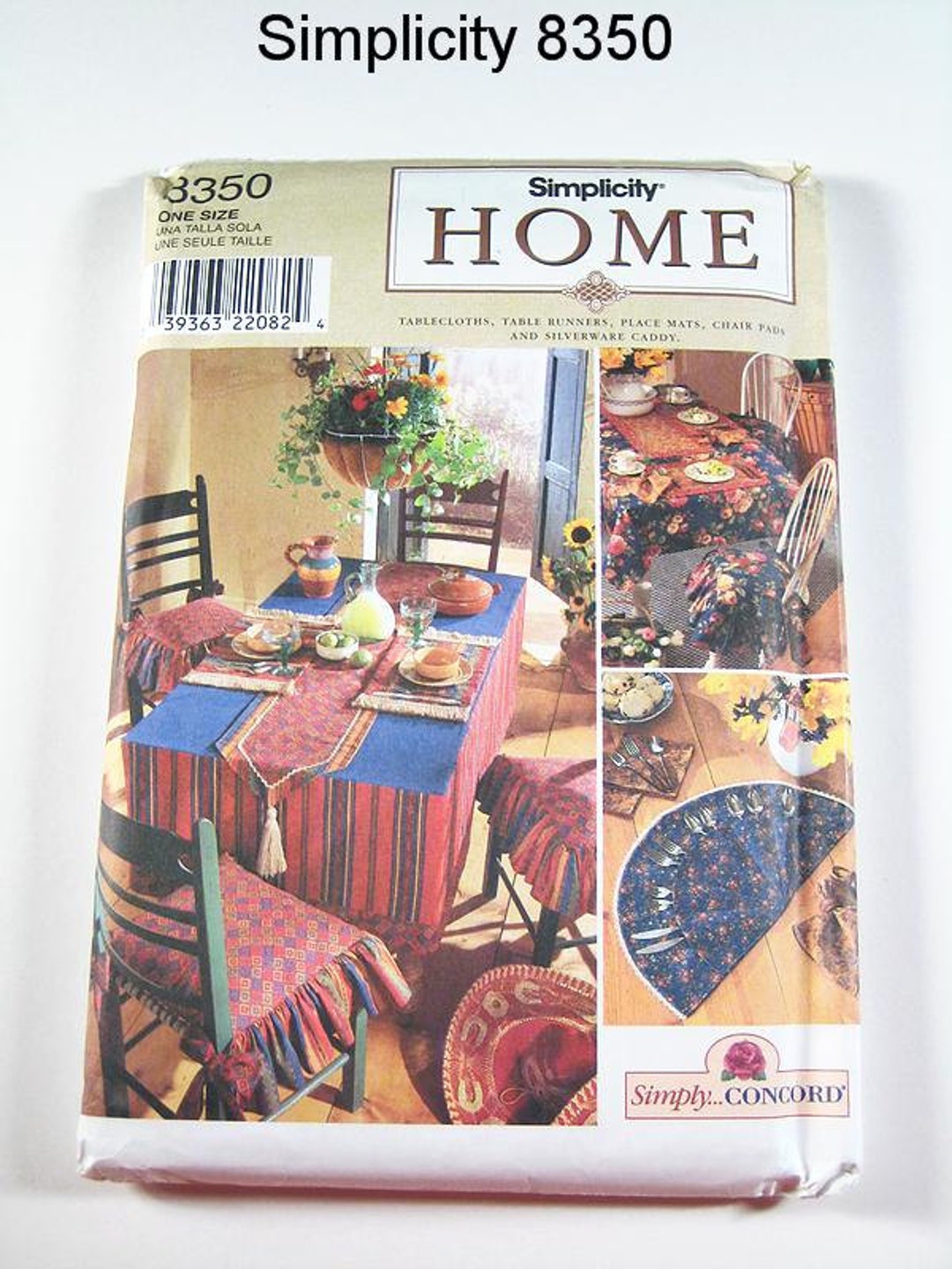 Simplicity Home Decor Pattern 8350 - Dining Room Accessories ...