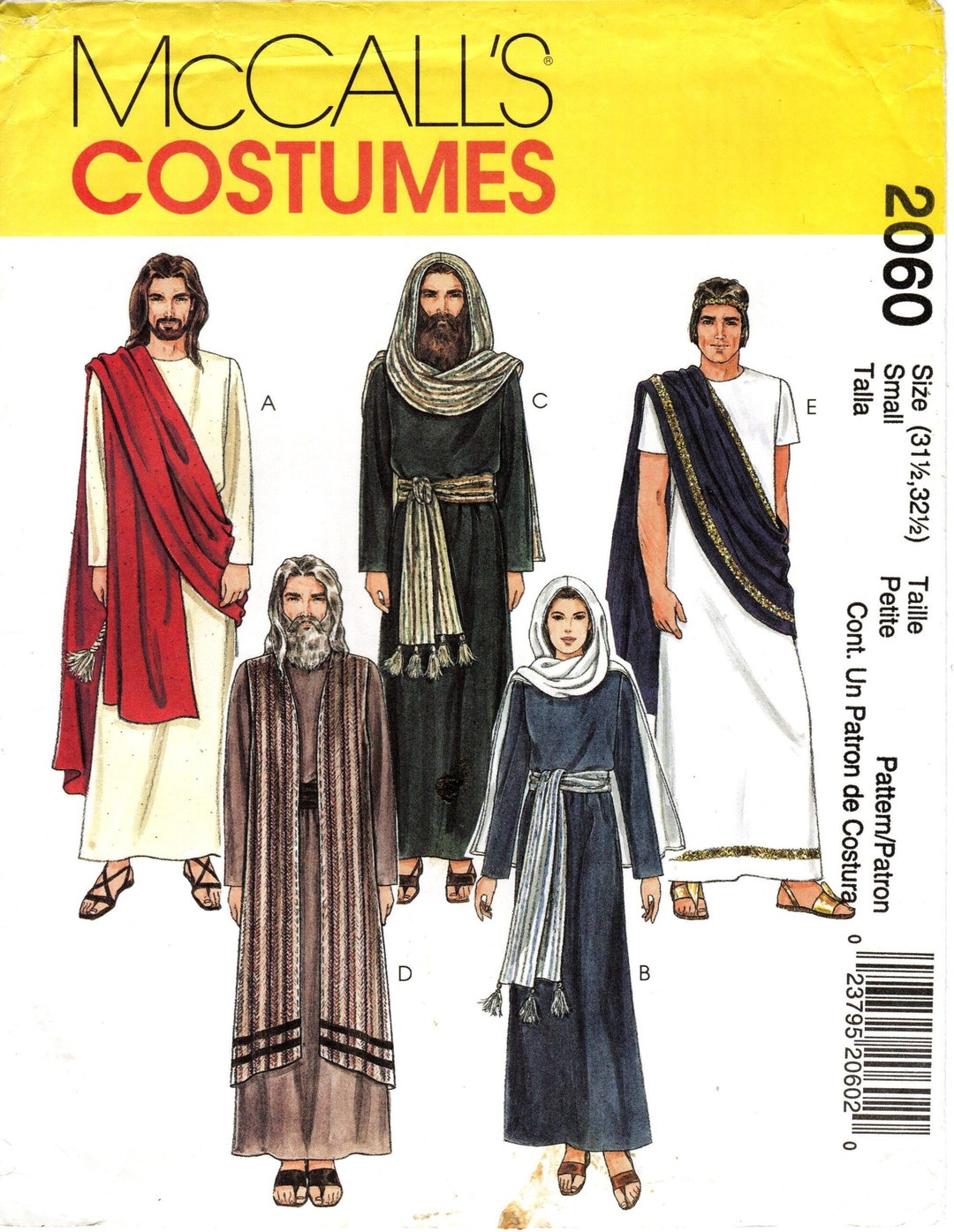 Pick Your Size - Mccall's Costume Pattern 2060 - Adult Easter/passion ...