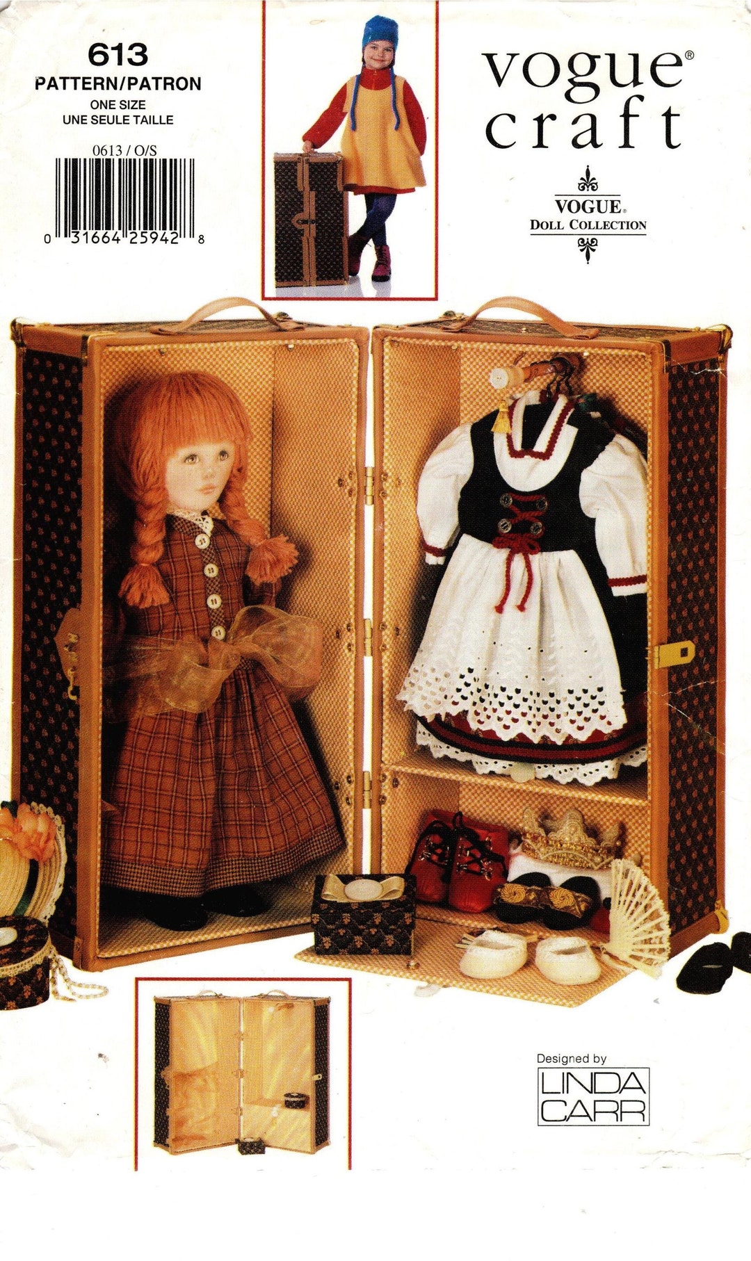 Vogue Doll Trunk Sewing Pattern: Linda Carr Design, Fits 18" Dolls - Etsy