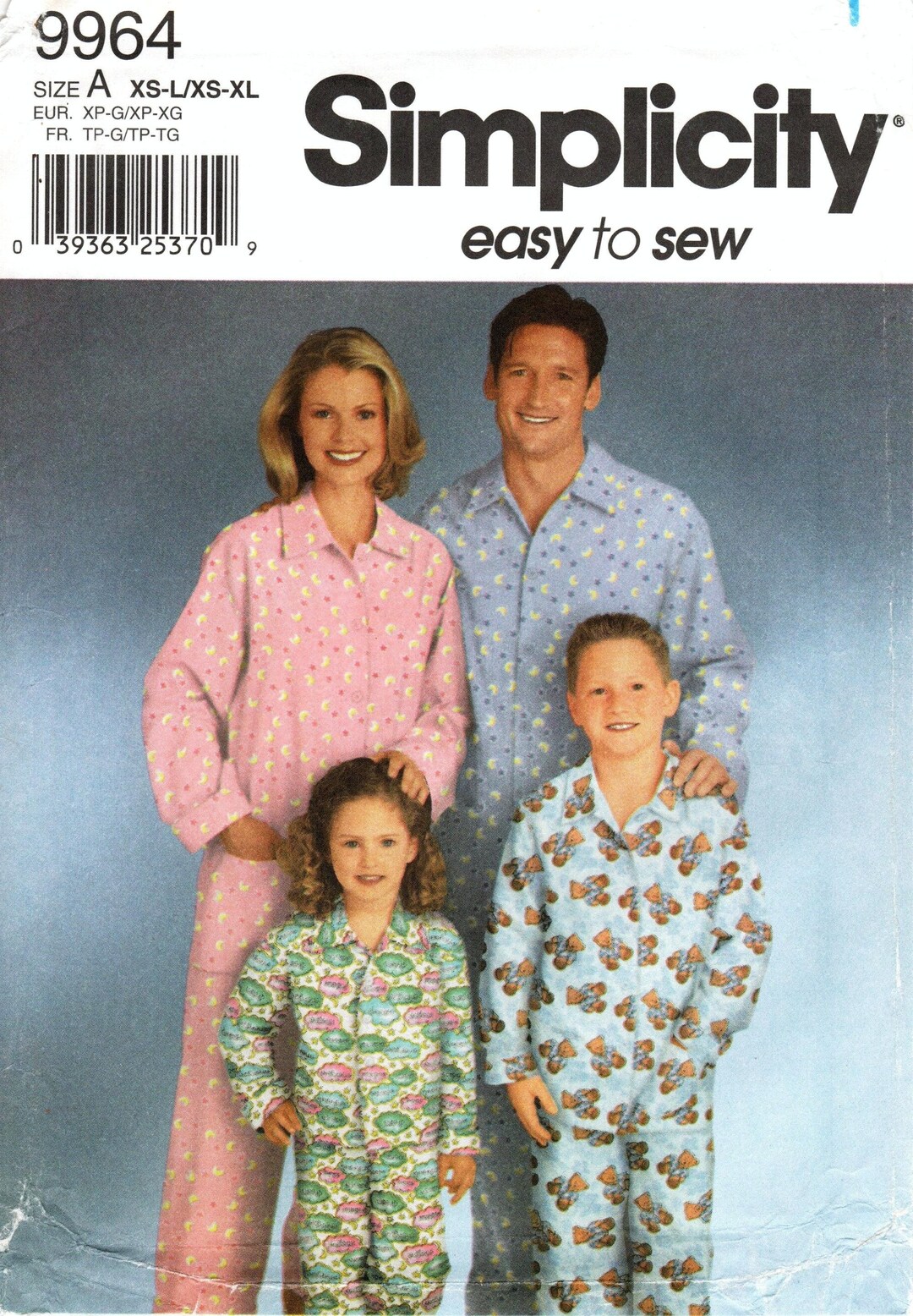 Simplicity Sewing Pattern 9964 - Unisex Child's, Teens' and Adult ...