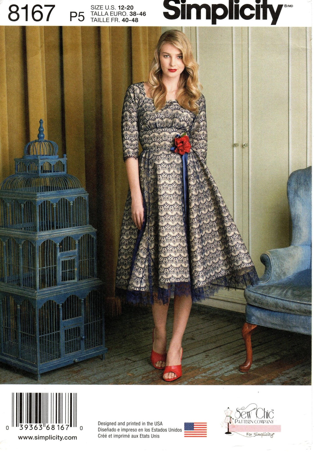 Simplicity 8167 Vintage Dress Pattern: Misses' Sizes 12-20 - Etsy