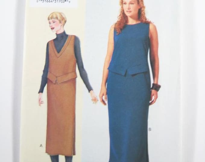 Sz 8 Thru 14 Simplicity Pattern 5959 Misses' Pullover Dress in Two ...