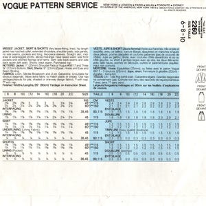 Vogue Sewing Pattern 2260 by CALVIN KLEIN - Misses' Hip Length, Lined ...