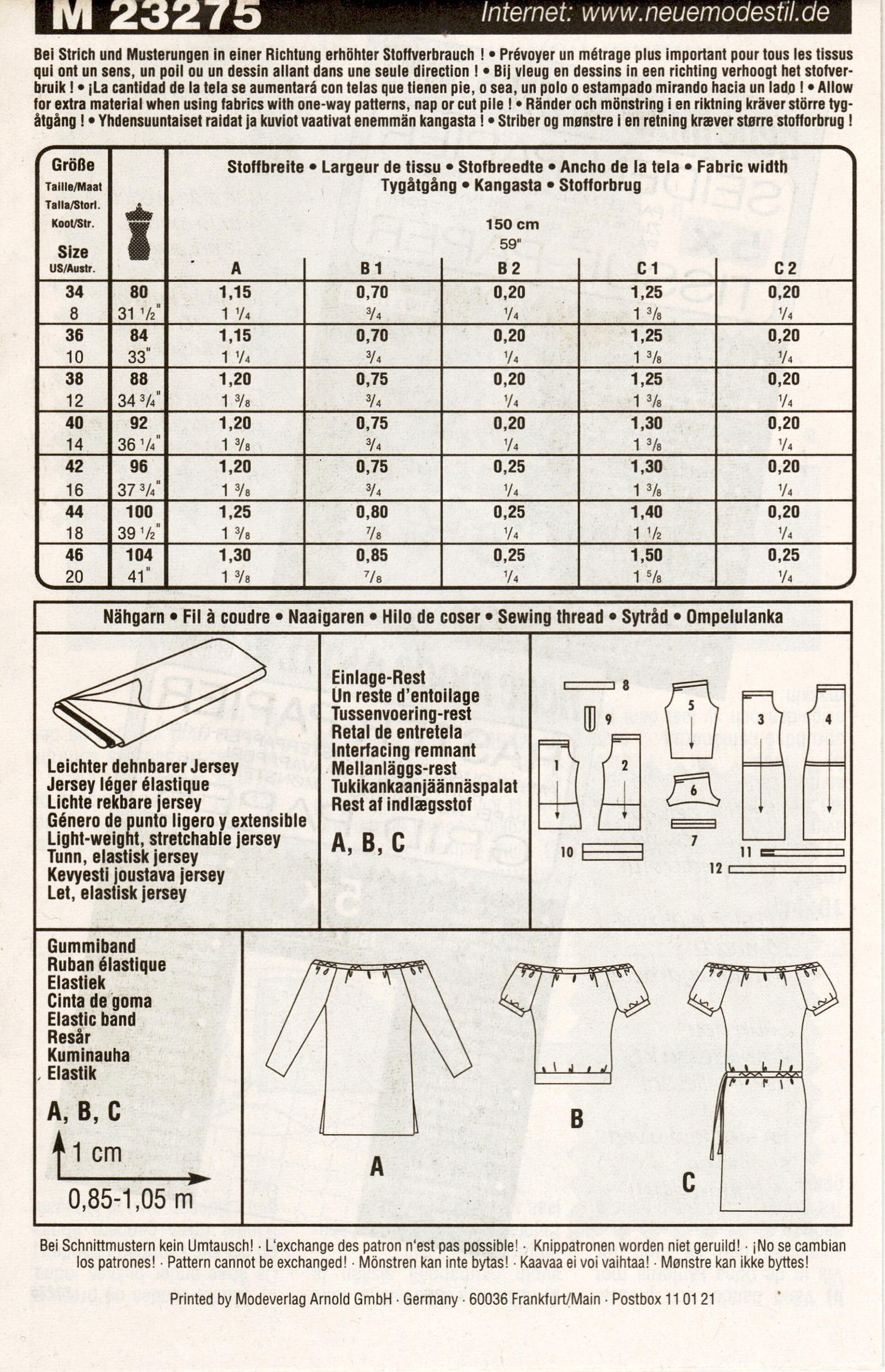 Sz 8 to 20 Neue Mode Dress Pattern M23275 Misses' Off-the-shoulders ...