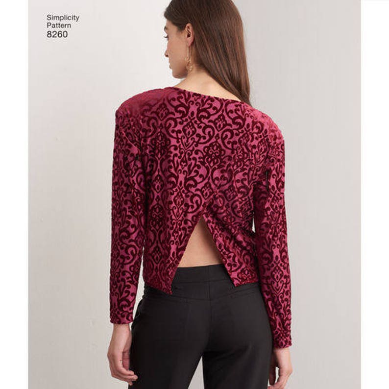 Simplicity Pattern D0544/8260 Misses' Top in Two Lengths - Etsy