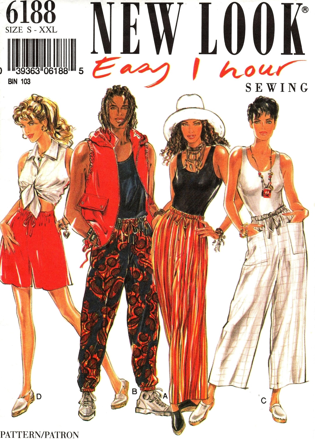 Sz S Thru XXL - New Look Pattern 6188 - Misses'/men's/unisex Loose ...