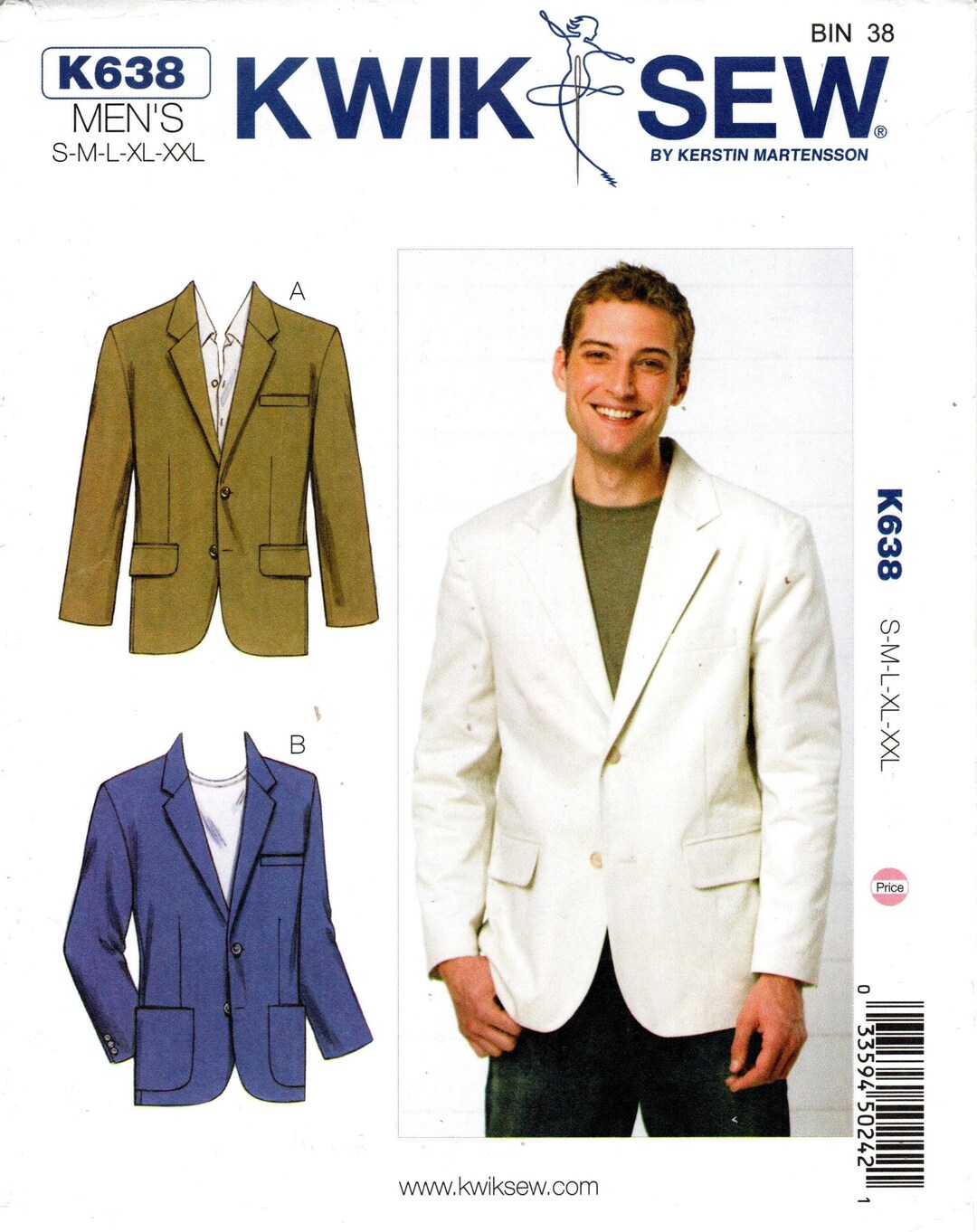 Kwik Sew Sewing Pattern K638/K3485 by Kerstin Martensson - Men's Two ...