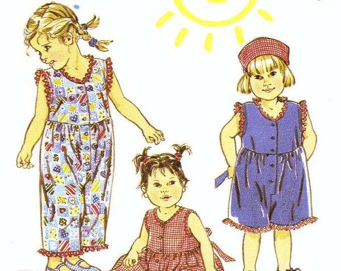 Pick Your Size Girls' Dress Pattern Mccall's 8718 Girls' Dress in Three ...