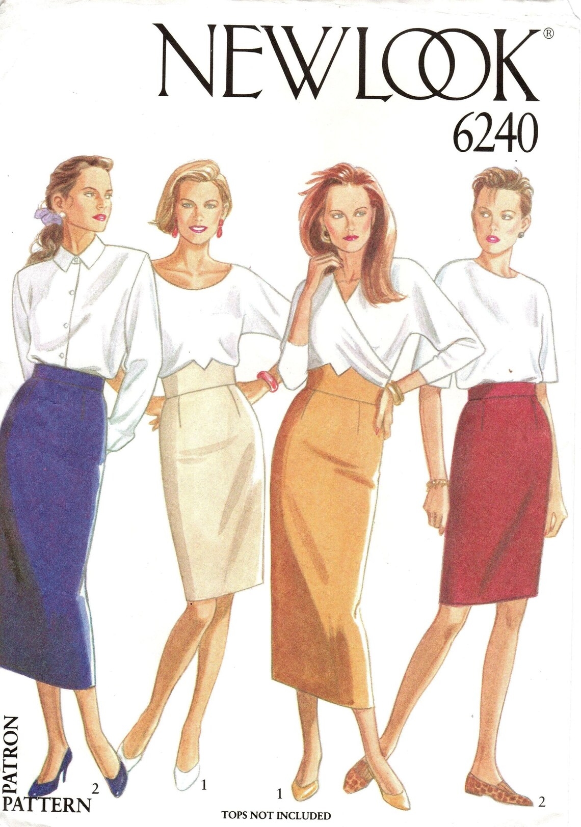 New Look 6240 Skirt Sewing Pattern: Misses' Sizes 8-18 - Etsy
